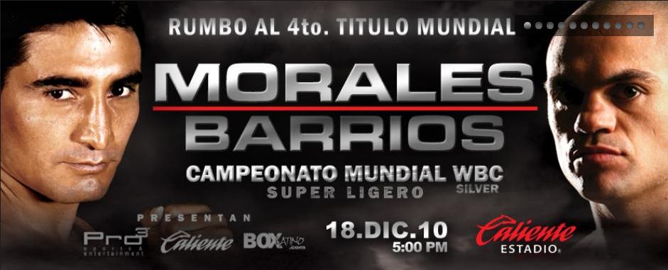 Jorge Barrios Unable to Leave the Country to Fight Erik Morales ...