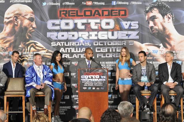 Miguel Cotto and Delvin Rodriguez First Presser | MyBoxingFans - Boxing ...